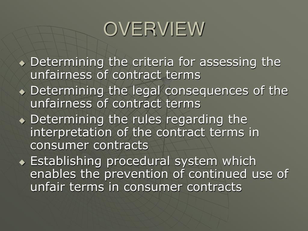 PPT - UNFAIR TERMS IN CONSUMER CONTRACTS PowerPoint Presentation, free ... PPT - UNFAIR TERMS IN CONSUMER CONTRACTS PowerPoint Presentation, free ...
