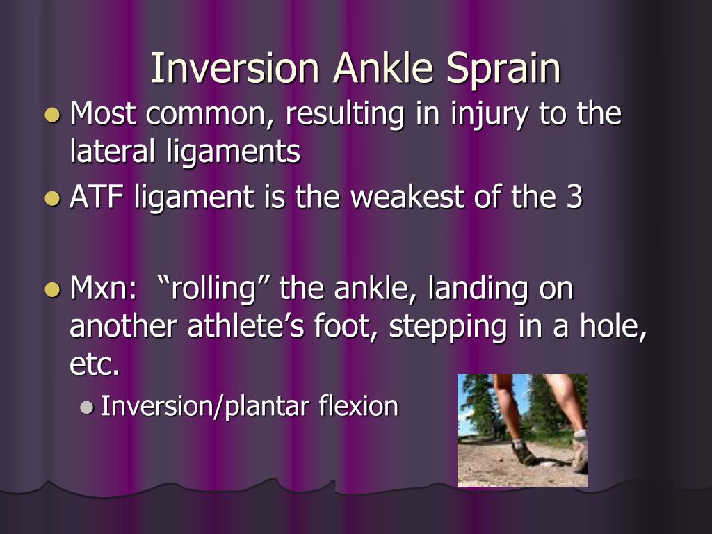 PPT - Injuries to the Foot, Ankle and Lower Leg PowerPoint Presentation ...