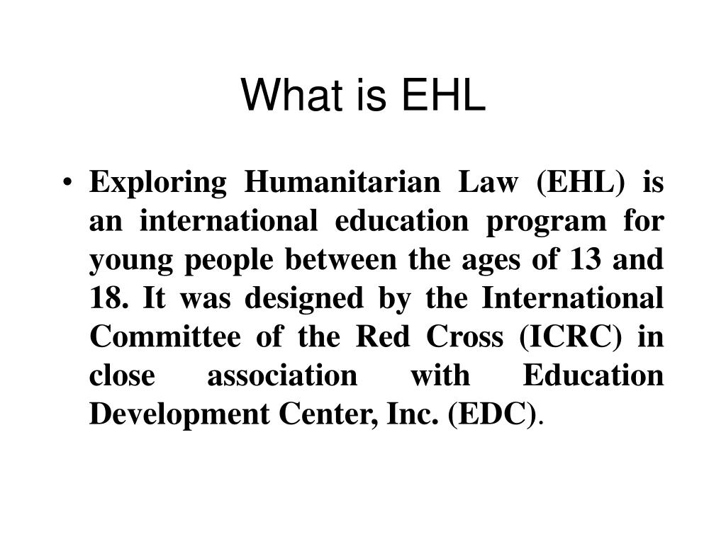 PPT - Linking Project Citizen to EHL (Exploring international ...