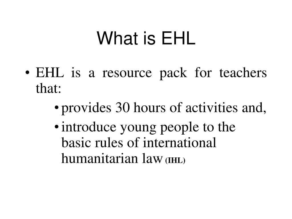 PPT - Linking Project Citizen to EHL (Exploring international ...