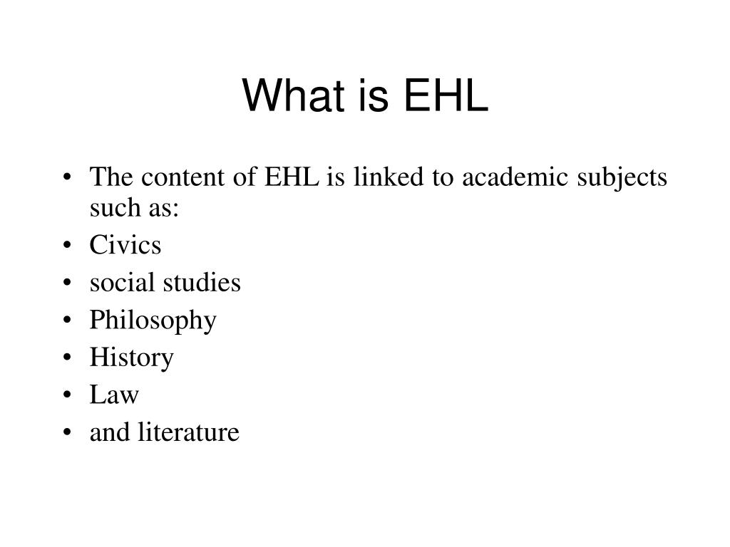 PPT - Linking Project Citizen to EHL (Exploring international ...