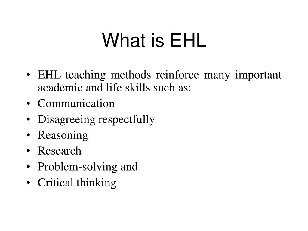PPT - Linking Project Citizen to EHL (Exploring international ...