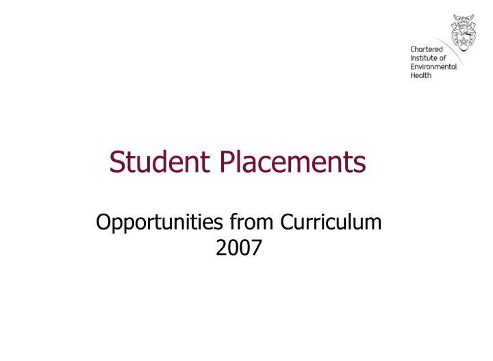 PPT - Student Placements PowerPoint Presentation, free download - ID ...