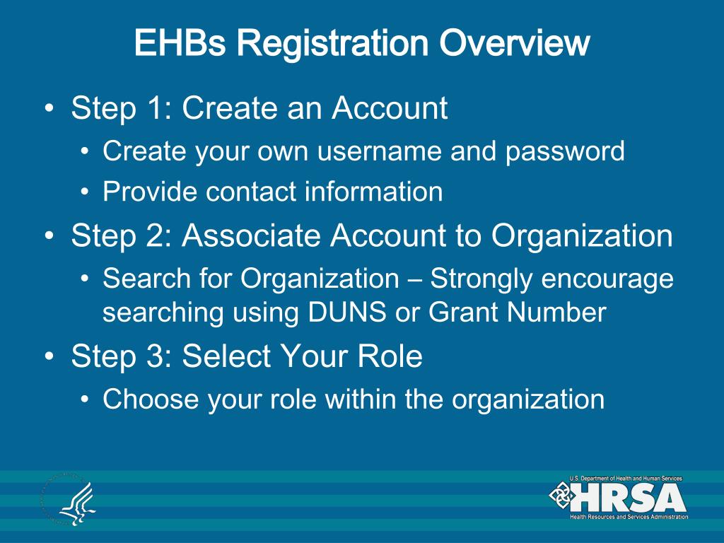 PPT - EHBs 101: Overview of New Components; How to Register and ...