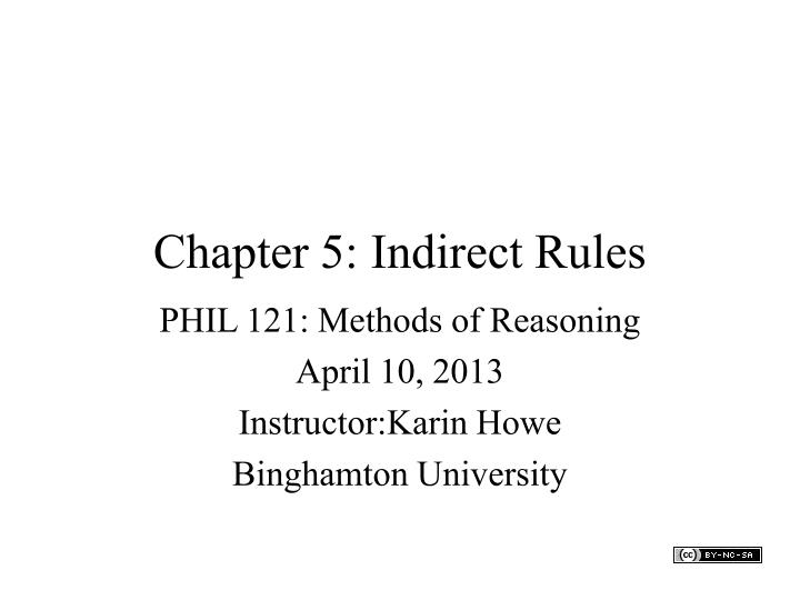 PPT - Chapter 5: Indirect Rules PowerPoint Presentation, free download ...