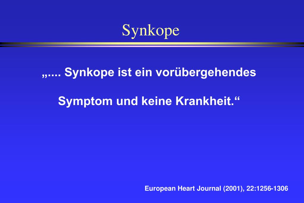 PPT - Herzstolpern/ Synkope Bradykardie und Tachykardie PowerPoint ...