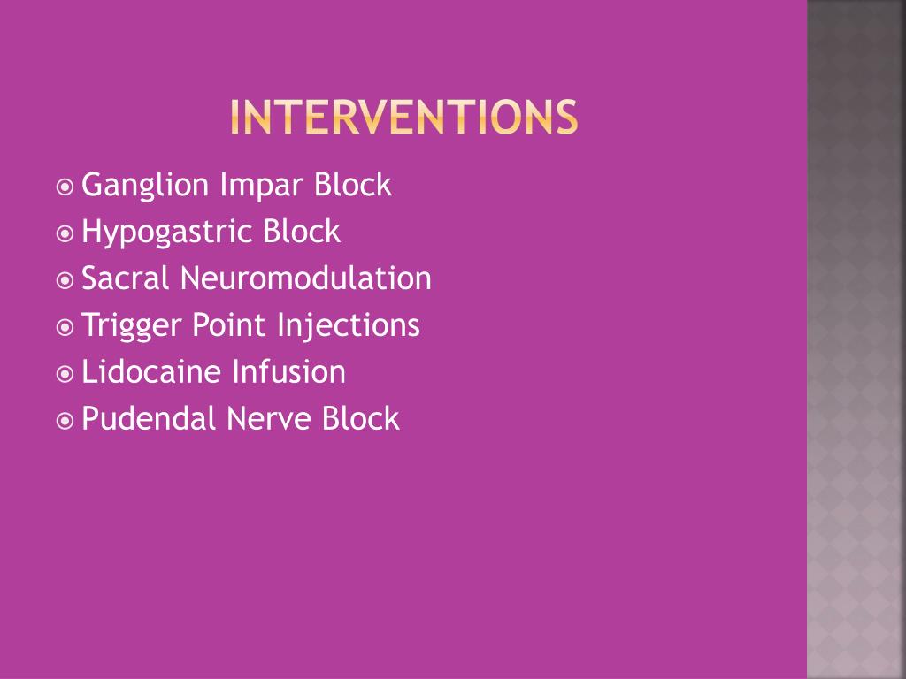 PPT - Interventional Approaches to pelvic pain in women PowerPoint ...