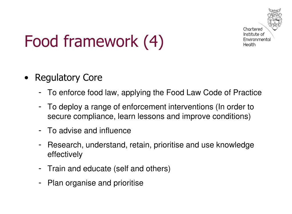 PPT - Developing a competence framework for food safety Tony Lewis ...