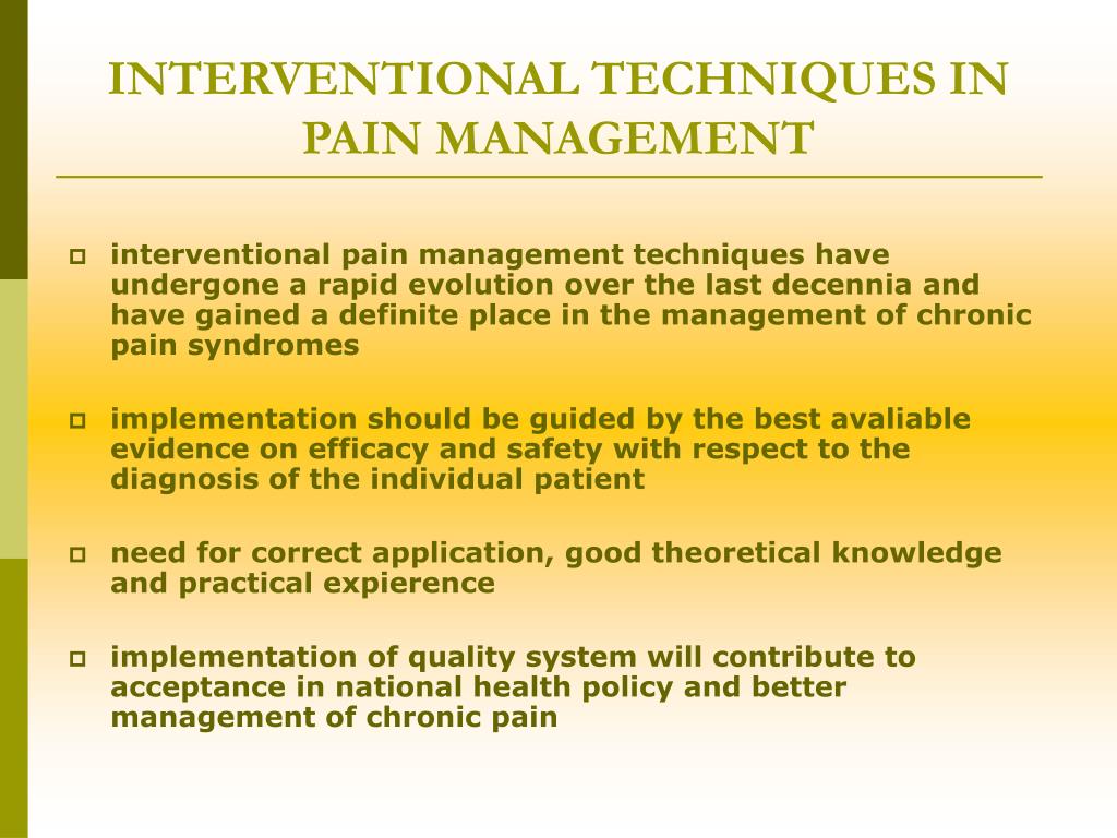 PPT - INVASIVE PAIN MANAGEMENT METHODS FOR CHRONIC NONCANCER PAIN ...