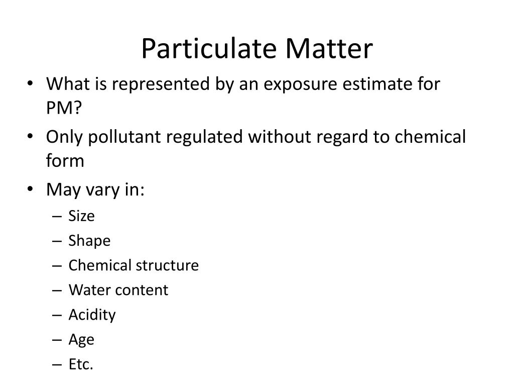 PPT - Critical Issues of Exposure Assessment for Human Health Studies ...