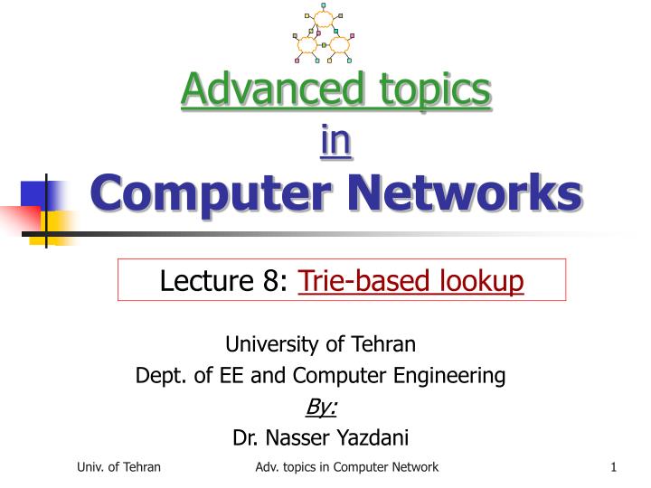 PPT - Advanced topics in Computer Networks PowerPoint Presentation ... PPT - Advanced topics in Computer Networks PowerPoint Presentation ...