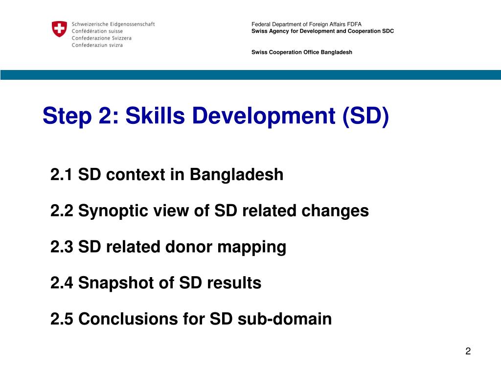 PPT - Federal Department of Foreign Affairs FDFA Swiss Agency for ...