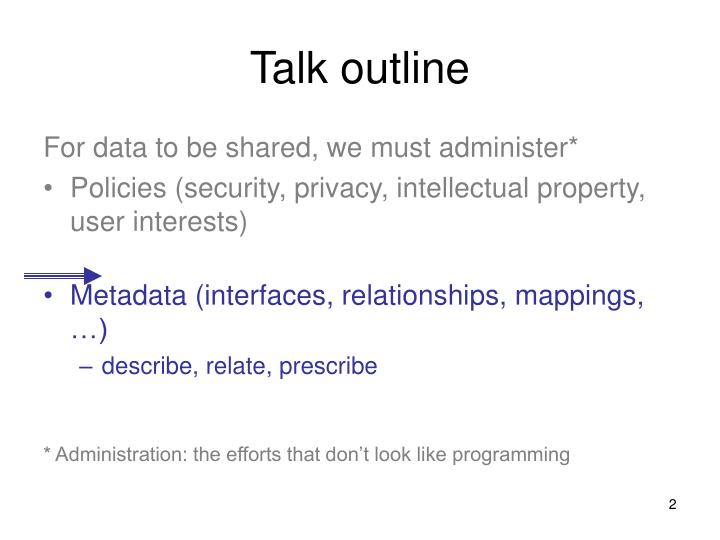 PPT - Talk outline PowerPoint Presentation, free download - ID:3430658