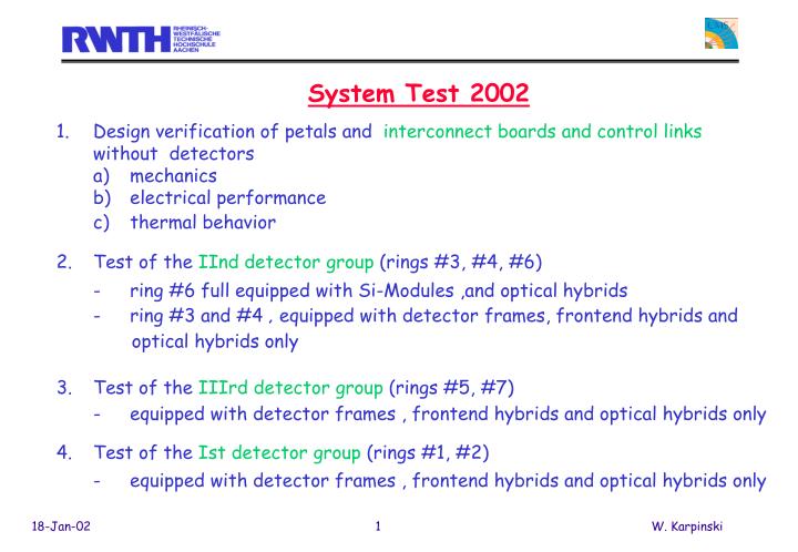 PPT - System Test 2002 PowerPoint Presentation, free download - ID:3430720