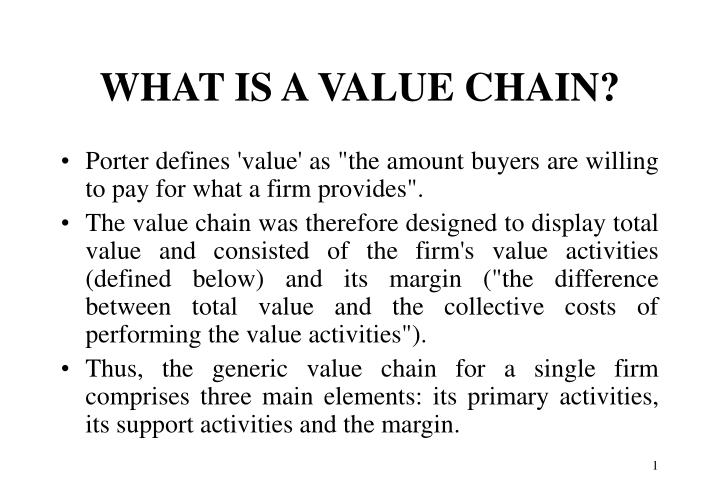 PPT - WHAT IS A VALUE CHAIN? PowerPoint Presentation, free download ...
