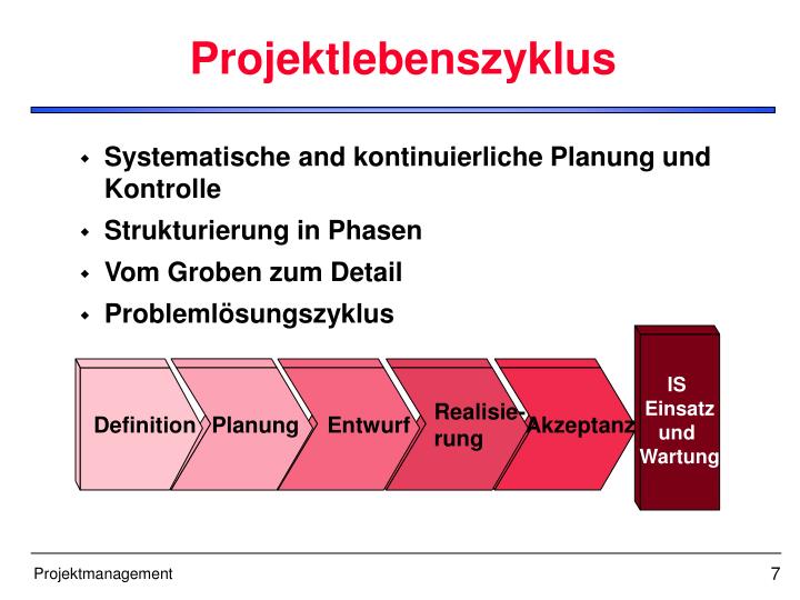 PPT - Projektmanagement PowerPoint Presentation - ID:3431471