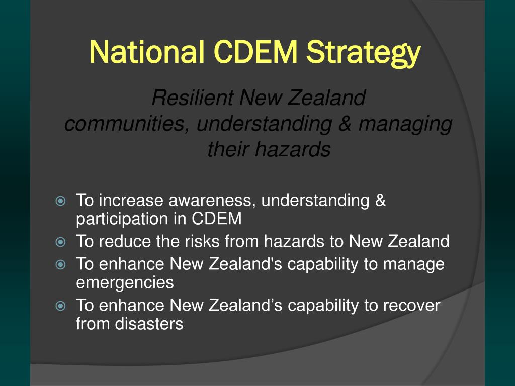 PPT - New Zealand Civil Defence Emergency Management System PowerPoint ...