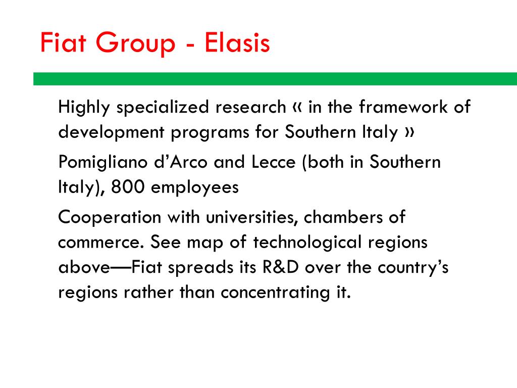 PPT - Management & Innovation: National Systems of Innovation: Italy ...