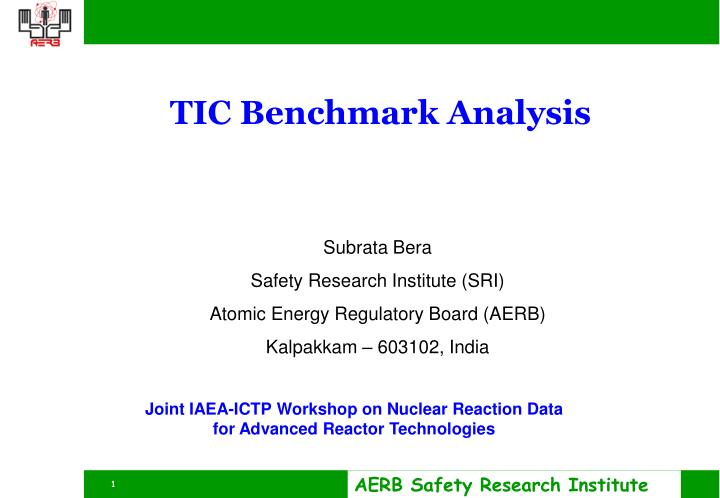 PPT - TIC Benchmark Analysis PowerPoint Presentation, free download ...
