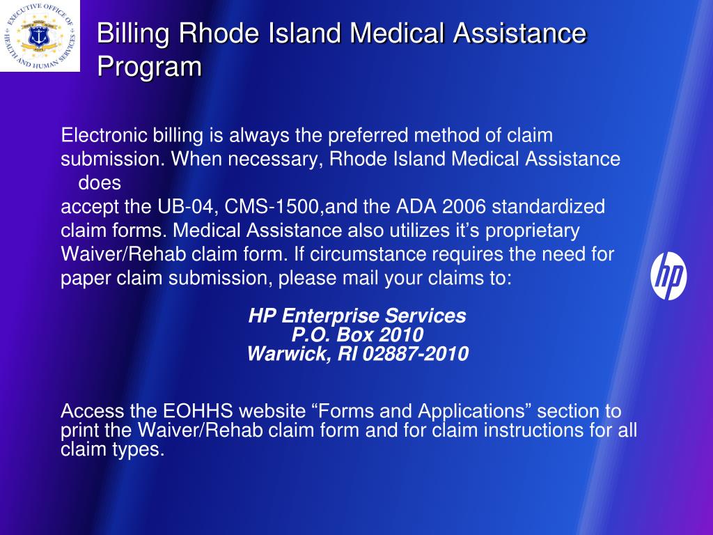 PPT - Rhode Island Executive Office of Health and Human Services ...