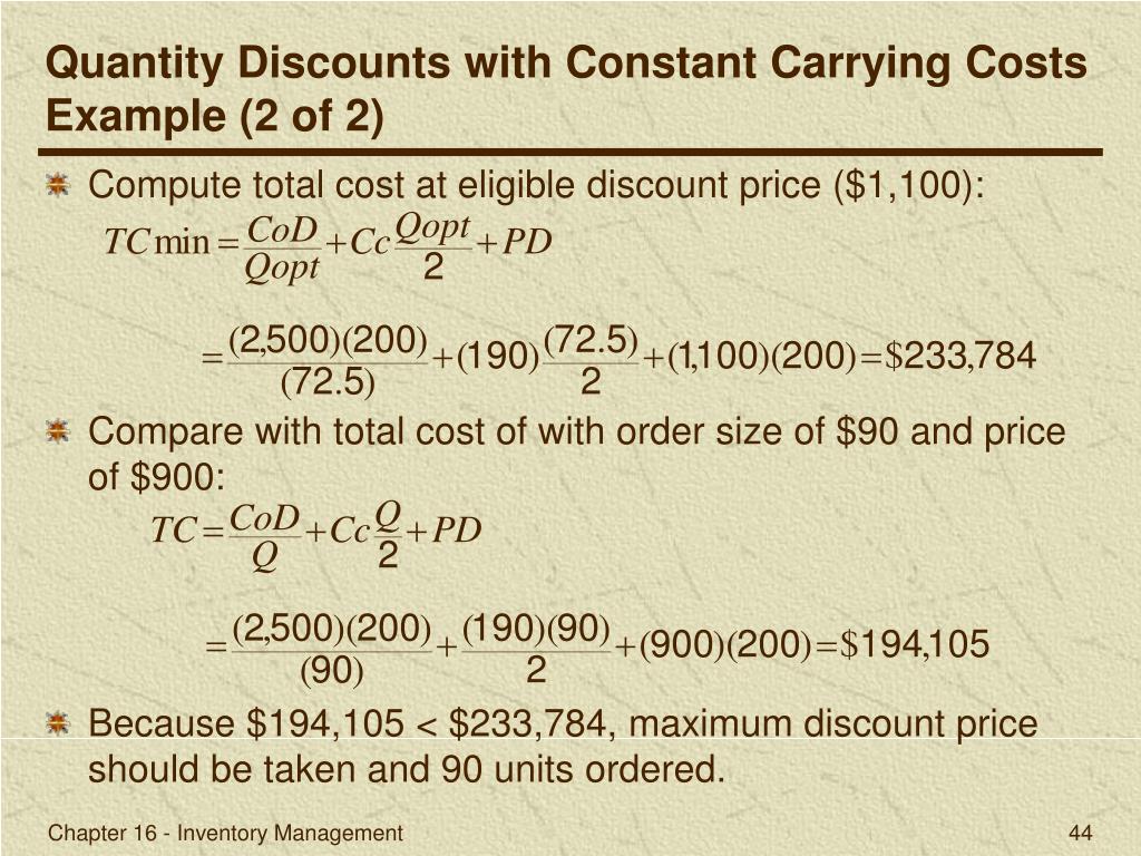 Ppt Chapter 16 Inventory Management Powerpoint Presentation Free