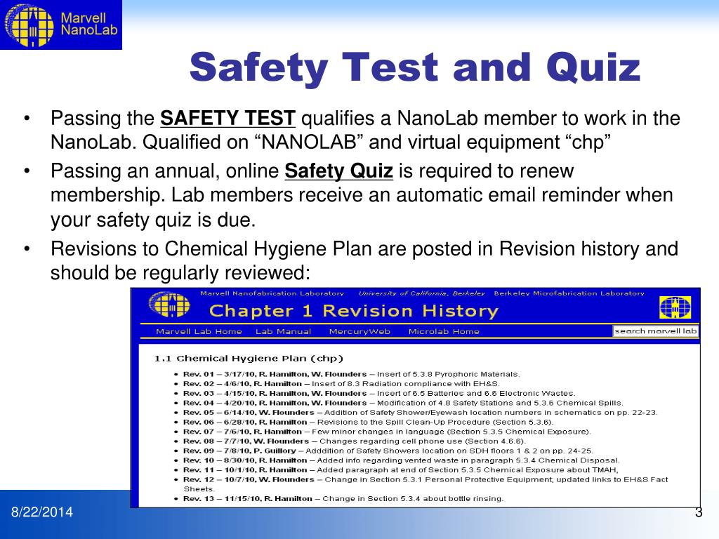 PPT - Chemical Hygiene Plan Safety Manual PowerPoint Presentation, free ...