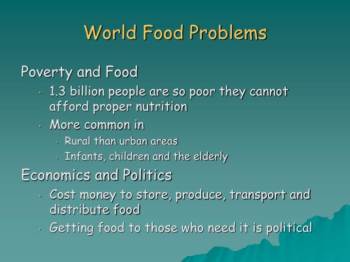 PPT - Food Resources: A Challenge For Agriculture PowerPoint ...