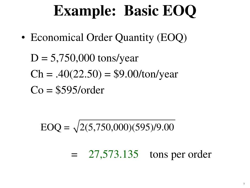 Ppt Eoq Model Cost Curves Powerpoint Presentation Free Download Id