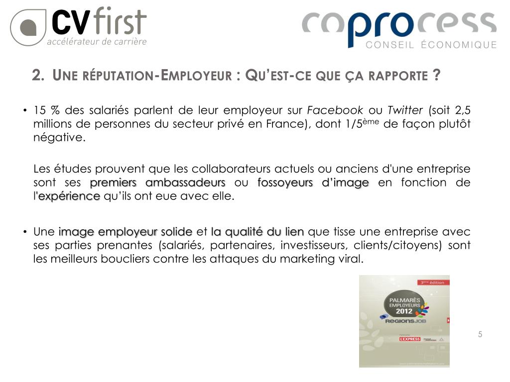 PPT - Construire votre réputation-Employeur : une approche de business ...