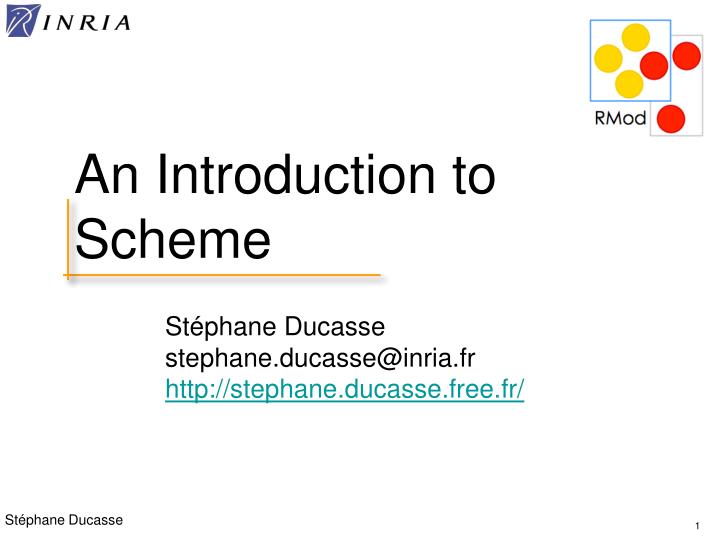 PPT - An Introduction to Scheme PowerPoint Presentation, free download ...