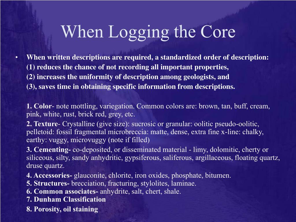 Ppt Logging Drill Core Powerpoint Presentation Free Download Id