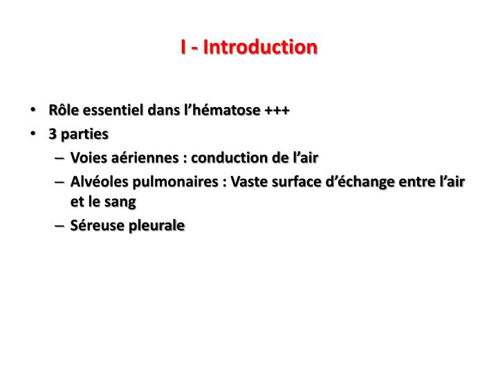 PPT - HISTOLOGIE DE L’APPAREIL RESPIRATOIRE PowerPoint Presentation ...