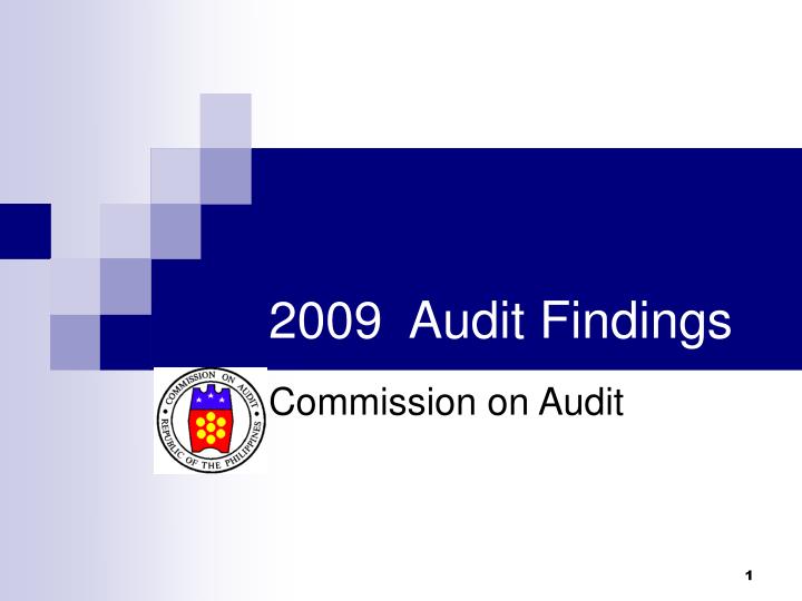 PPT - 2009 Audit Findings PowerPoint Presentation, free download - ID ...