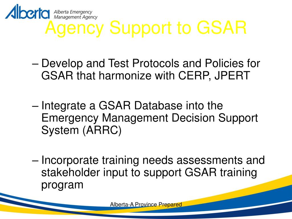 PPT - Alberta Emergency Management Agency- Provincial Services ...