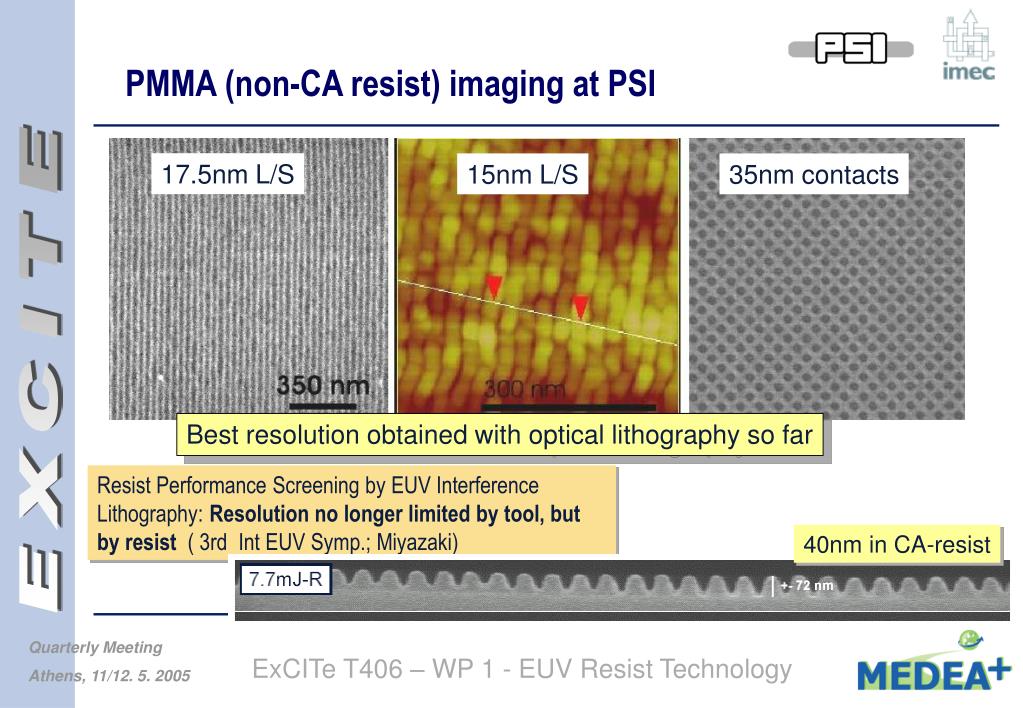 PPT - Introduction ExCITe Resist WP Leader: Infineon Wolf-Dieter Domke ...