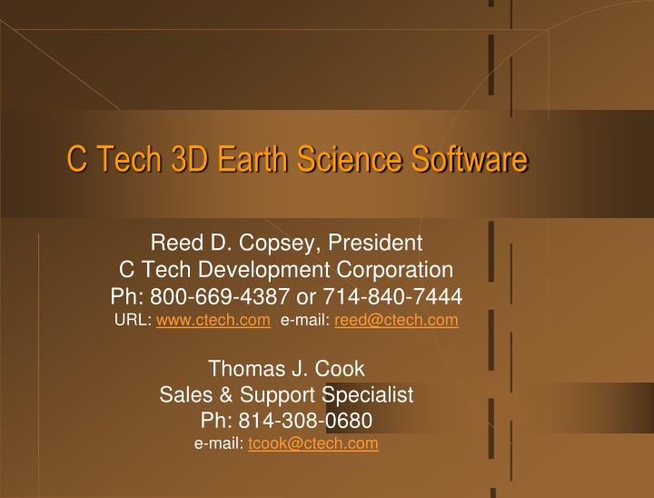 PPT - C Tech 3D Earth Science Software PowerPoint Presentation, free ...