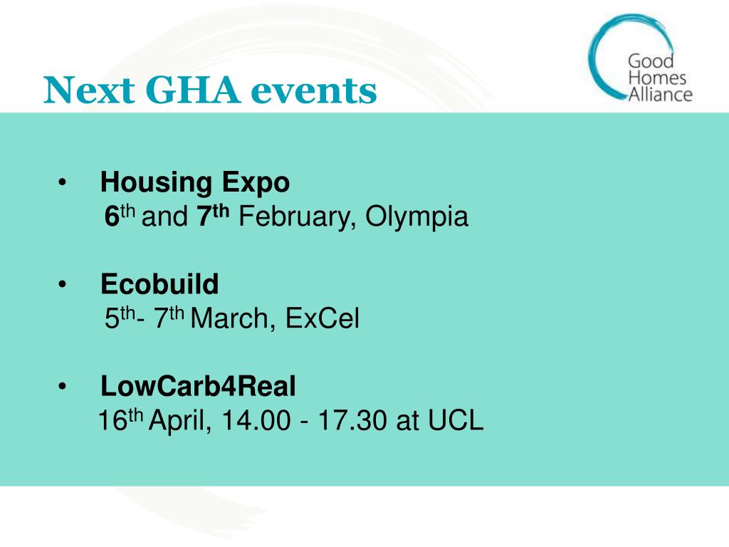 PPT - Getting Community Heating to Work Chair: Pete Halsall , GHA chair ...