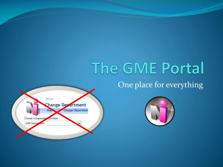 PPT - The GME Portal PowerPoint Presentation, free download - ID:3435271