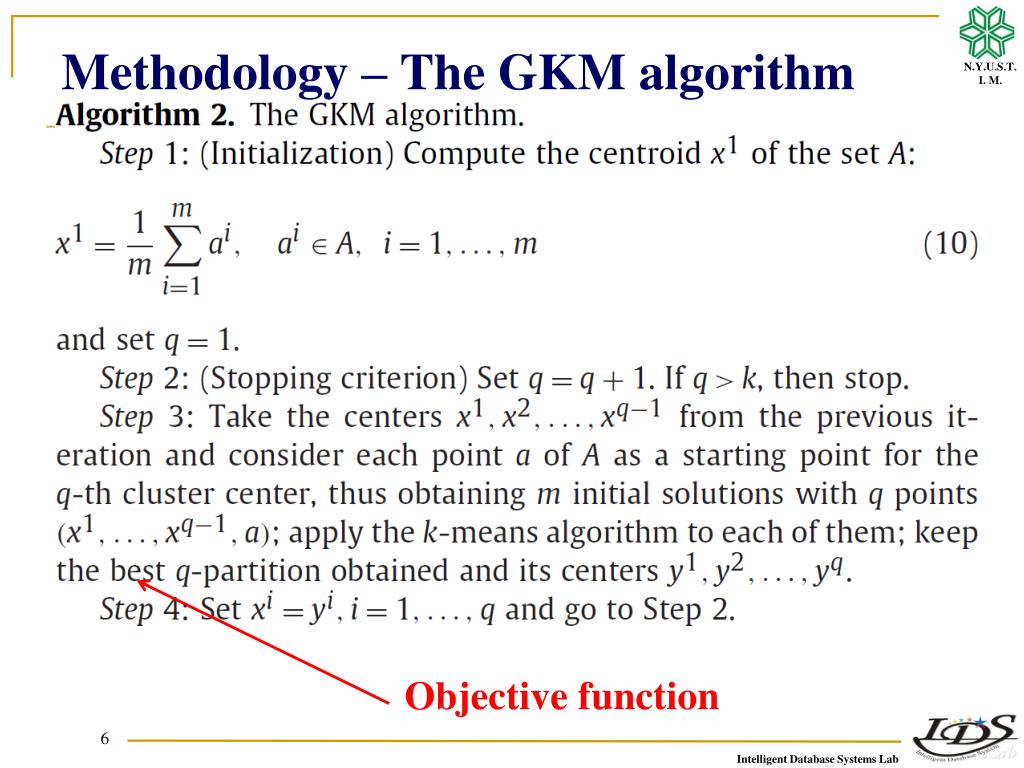 Ppt Modified Global K Means Algorithm For Minimum Sum Of Squares Clustering Problems