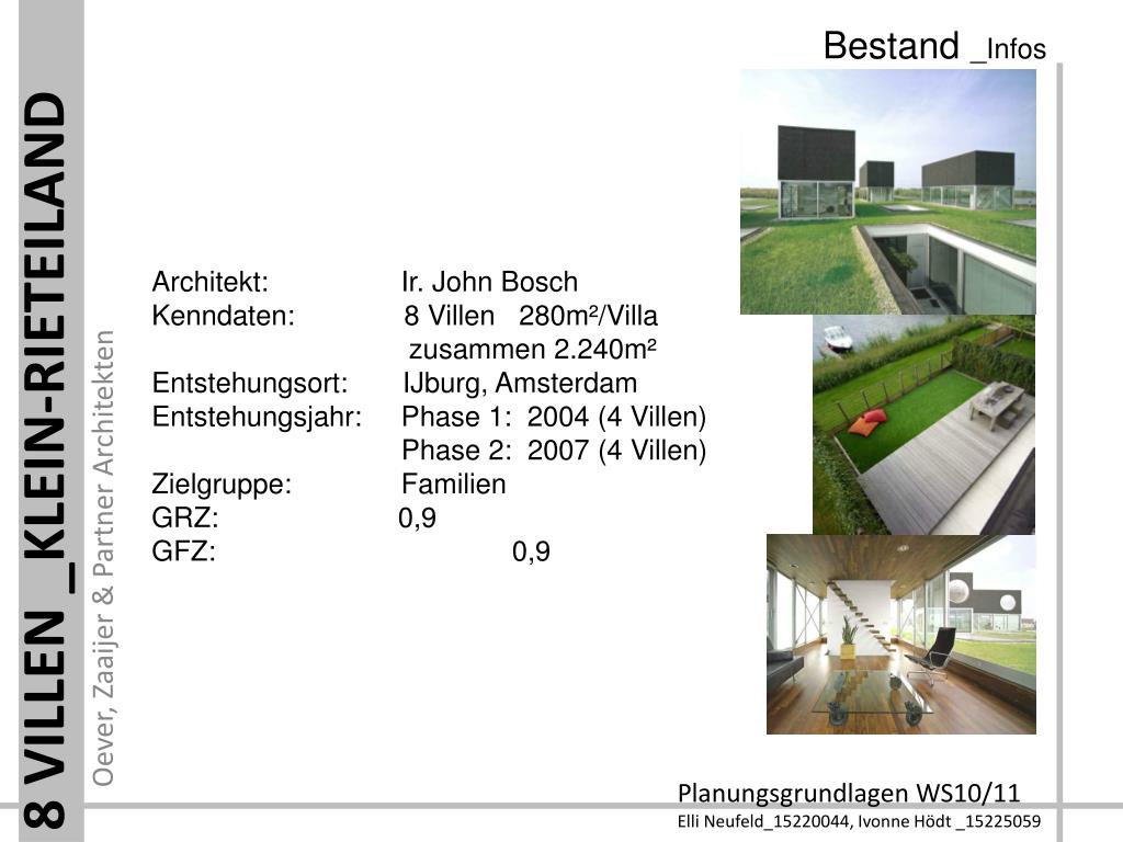PPT - 8 VILLEN AUF KLEIN-RIETEILAND PowerPoint Presentation, free ...