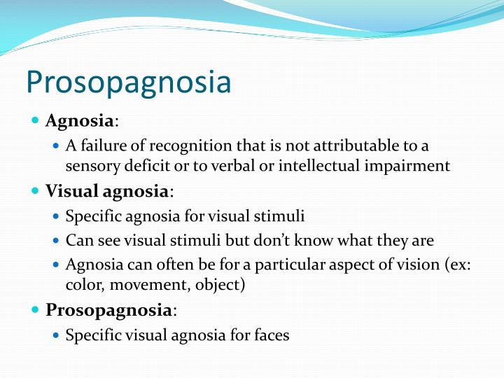 PPT - Prosopagnosia PowerPoint Presentation, free download - ID:3437052