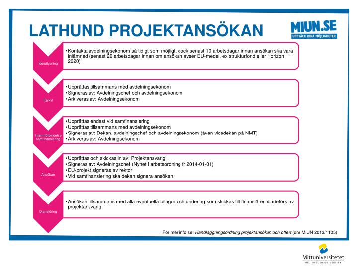 PPT - Lathund projektansökan PowerPoint Presentation, free download ...
