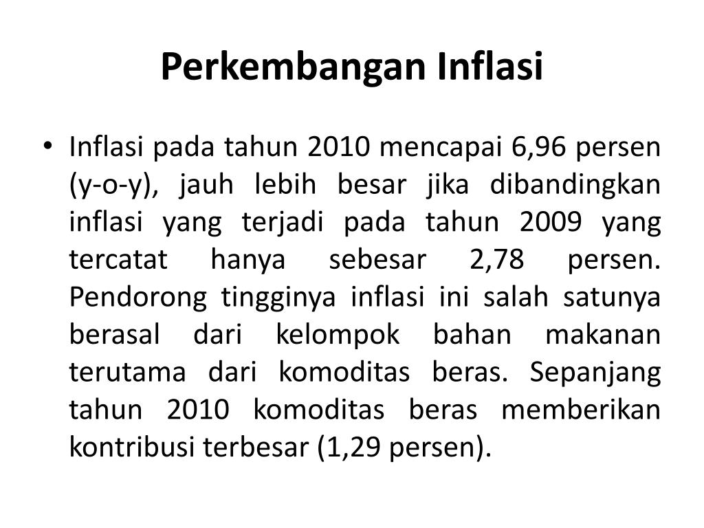 PPT - INFLASI DAN DAYA BELI MASYARAKAT PowerPoint Presentation, free ...