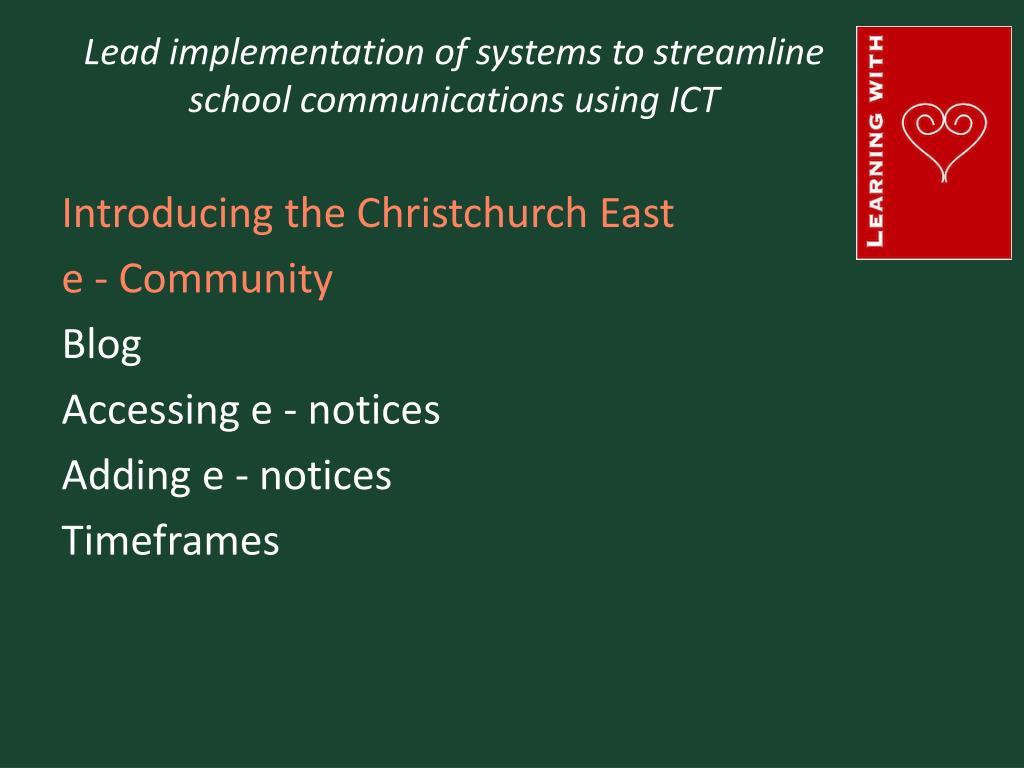 PPT - Christchurch East ICT PLG PowerPoint Presentation, free download ...