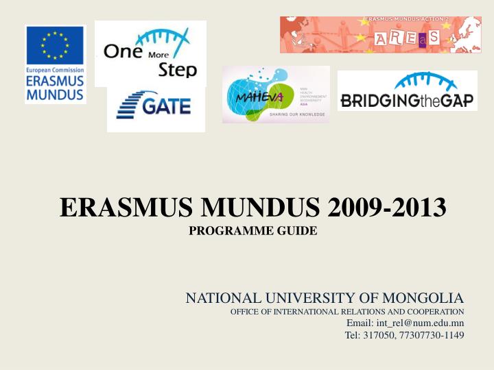 PPT - ERASMUS MUNDUS 2009-2013 PROGRAMME GUIDE PowerPoint Presentation ...
