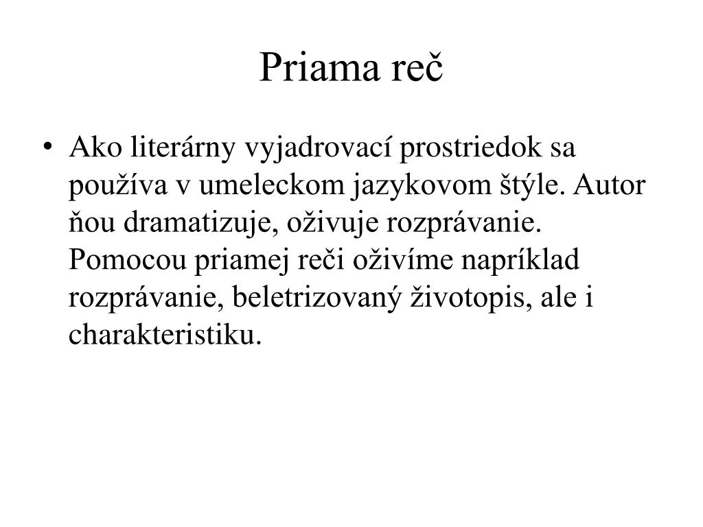 PPT - Pravopis, písanie čiarky, vlastné mená, priama reč PowerPoint Presentation - ID:3438557