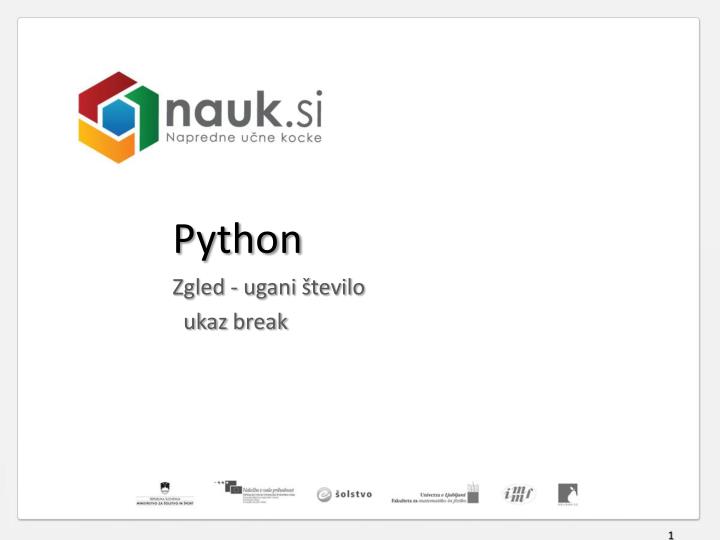 PPT - Python PowerPoint Presentation, free download - ID:3438614