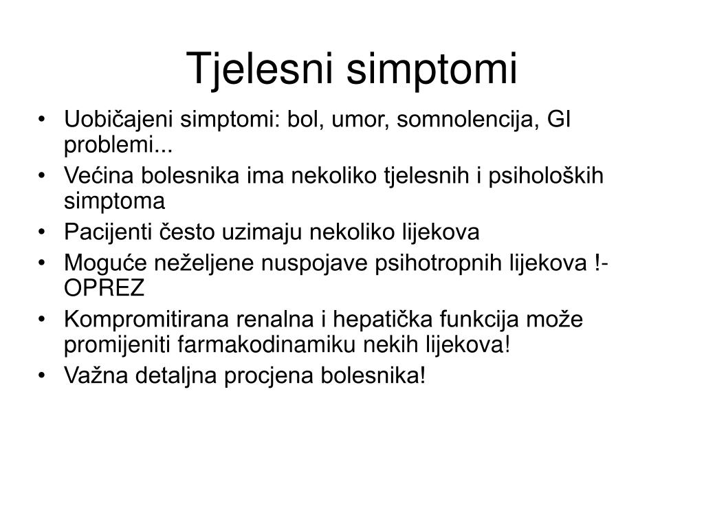 PPT - Psihijatrijski poremećaji u palijativnoj skrbi PowerPoint ...