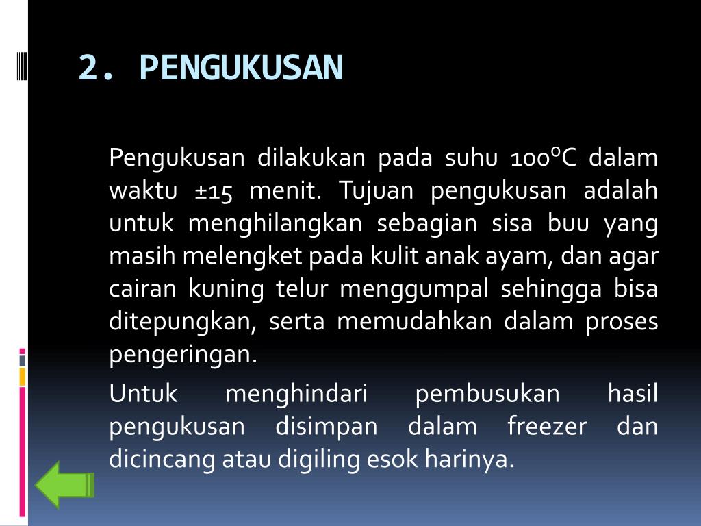 PPT - PEMANFAATAN TEPUNG ANAK AYAM (DOC) UNTUK MENSUBSTITUSI TEPUNG ...