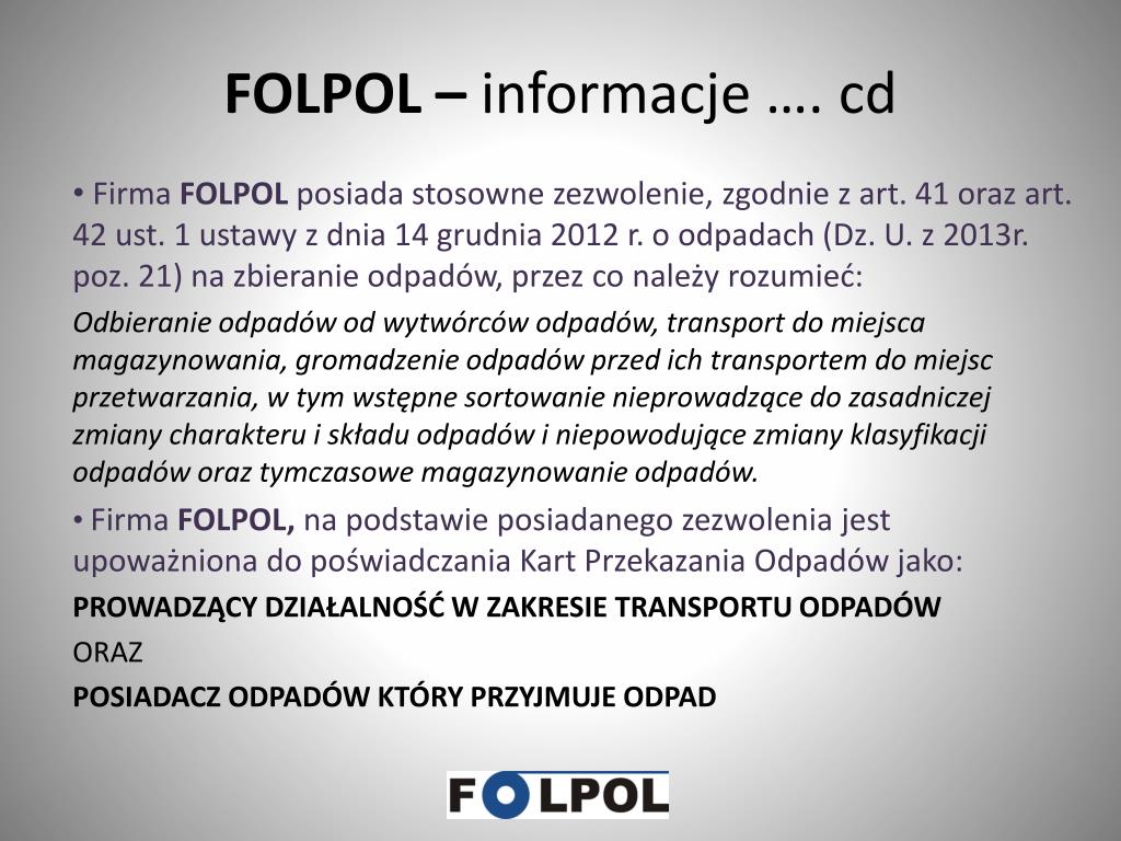 PPT - GOSPODARUJ ODPADAMI RAZEM Z NAMI !!! PowerPoint Presentation ...
